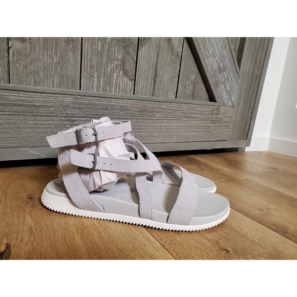 Chaco | Shoes | Chaco Womens Rose Gladiator Sandals Granite Grey White ...